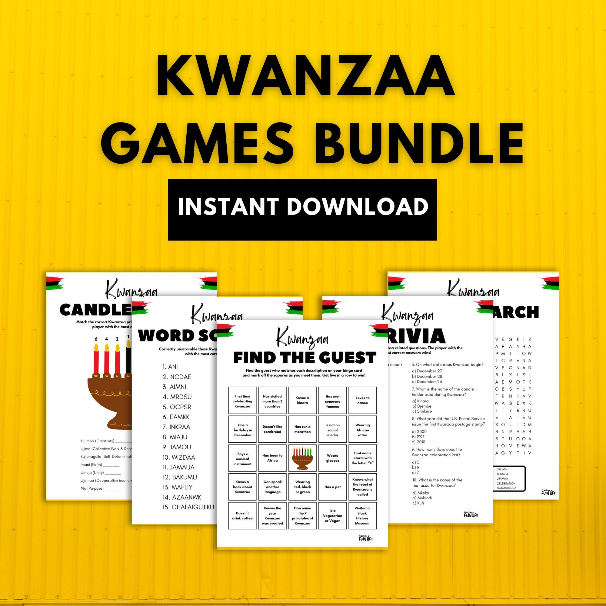 Kwanzaa Party Games, Kwanzaa Trivia Game, Kwanzaa Party, African ...