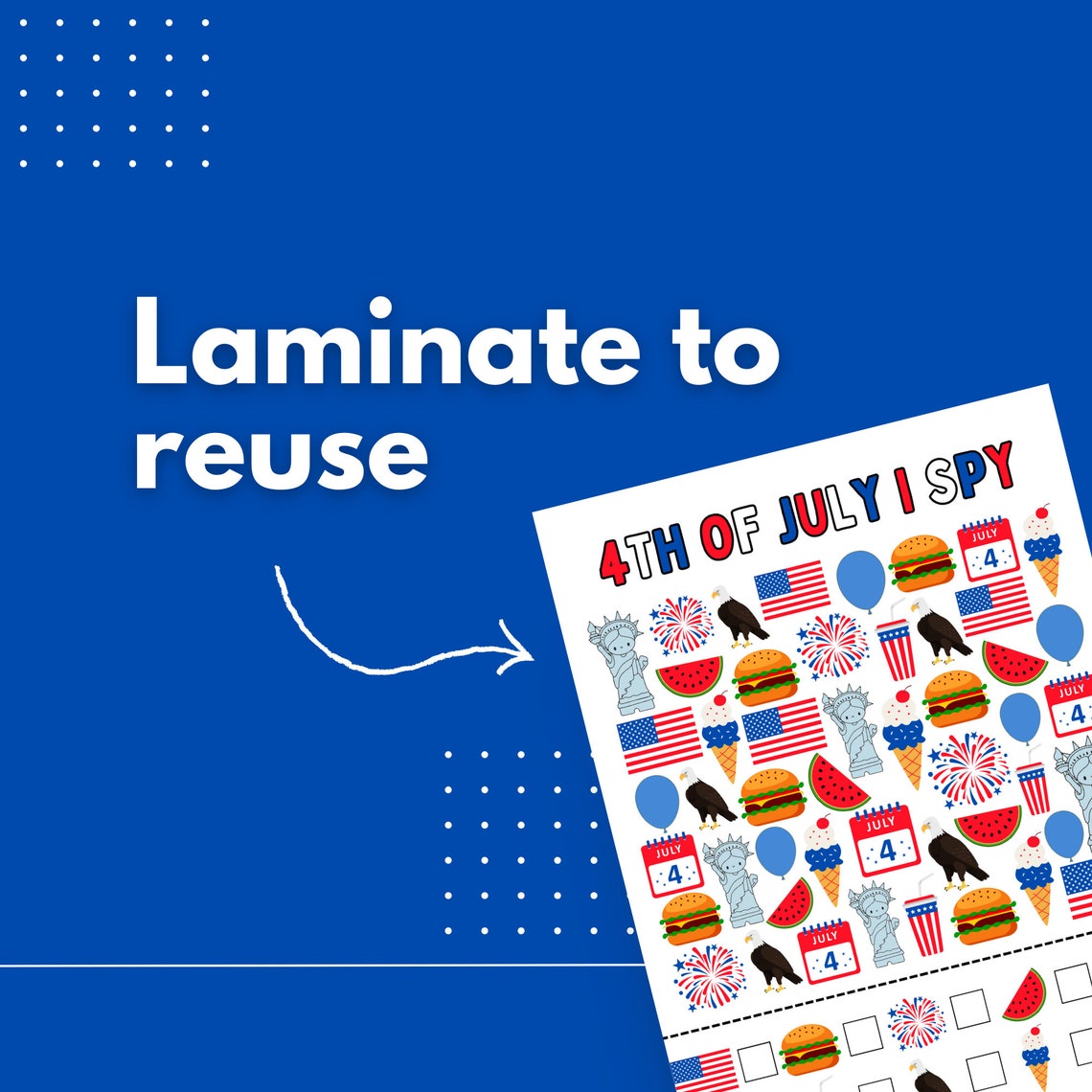 4th of July I Spy Game, 4th of July I Spy Game for Kids, 4th of July ...