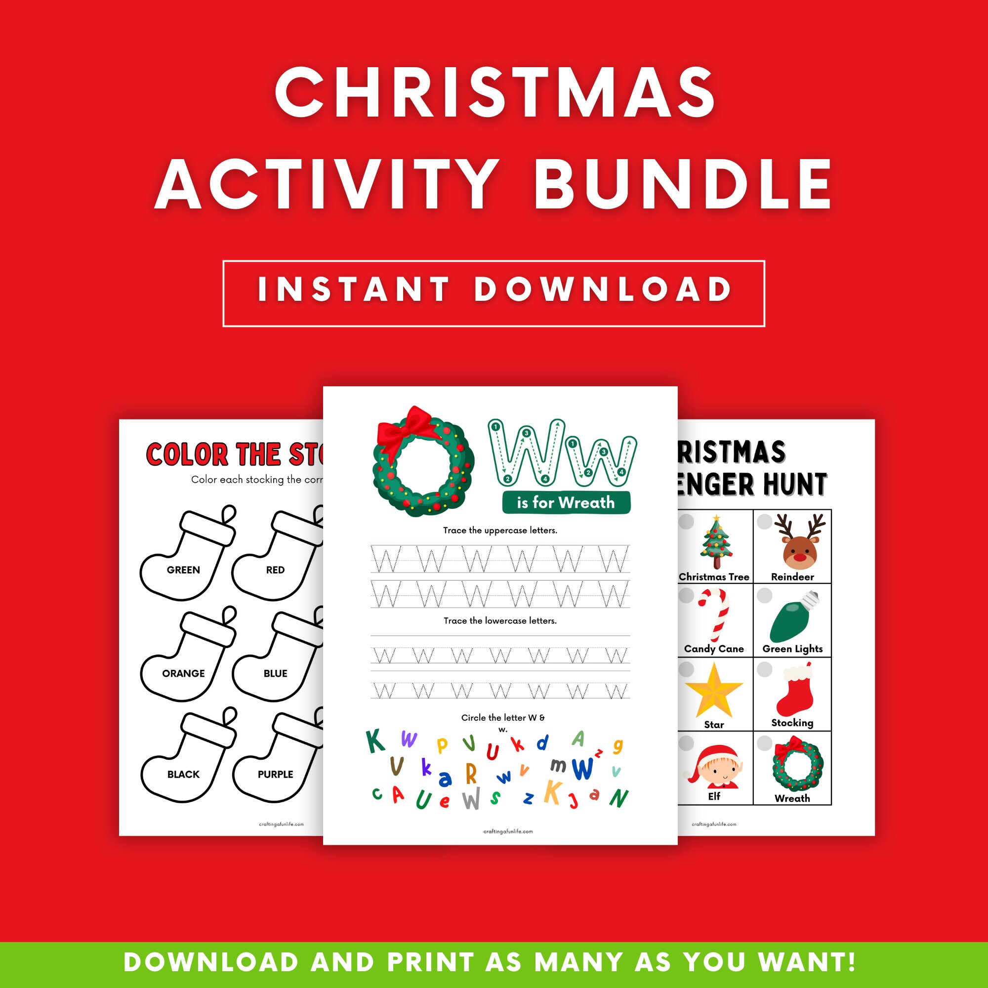 Christmas Activity for Kids, Preschool, Holiday Games, Christmas ...