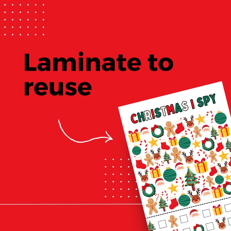 Christmas I Spy Game for Kids, Preschool, Christmas Seek and Find ...