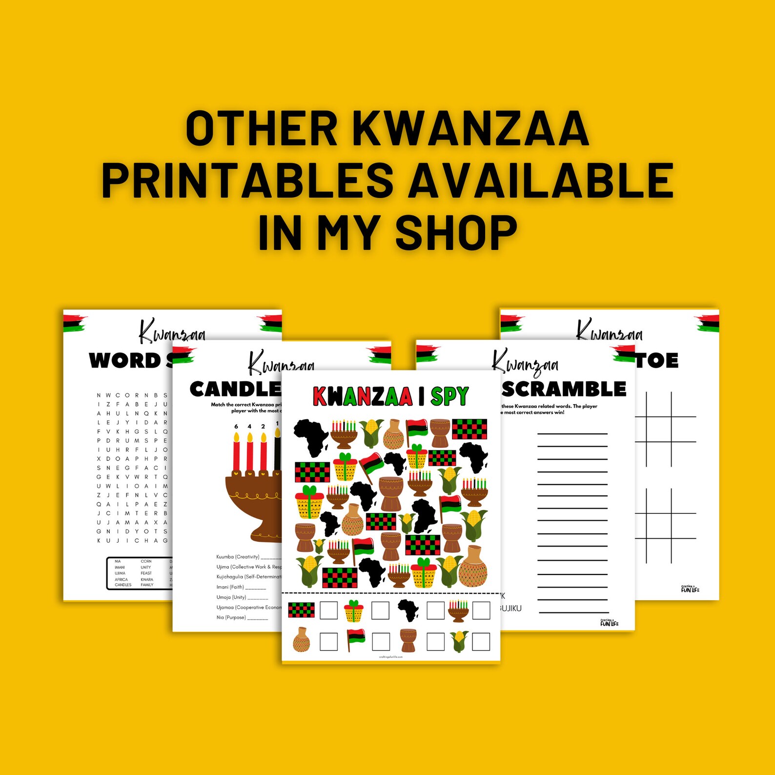 Kwanzaa Find the Guest Bingo Game, Kwanzaa Games, Printable Kwanzaa ...