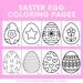 Easter Egg Coloring Pages for Kids, Easter Activity for Kids, Easter ...