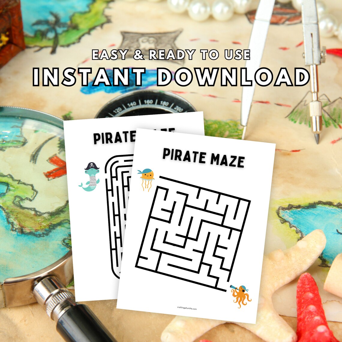 Pirate Activity Bundle for Kids, Pirate Themed Worksheets, Printable ...