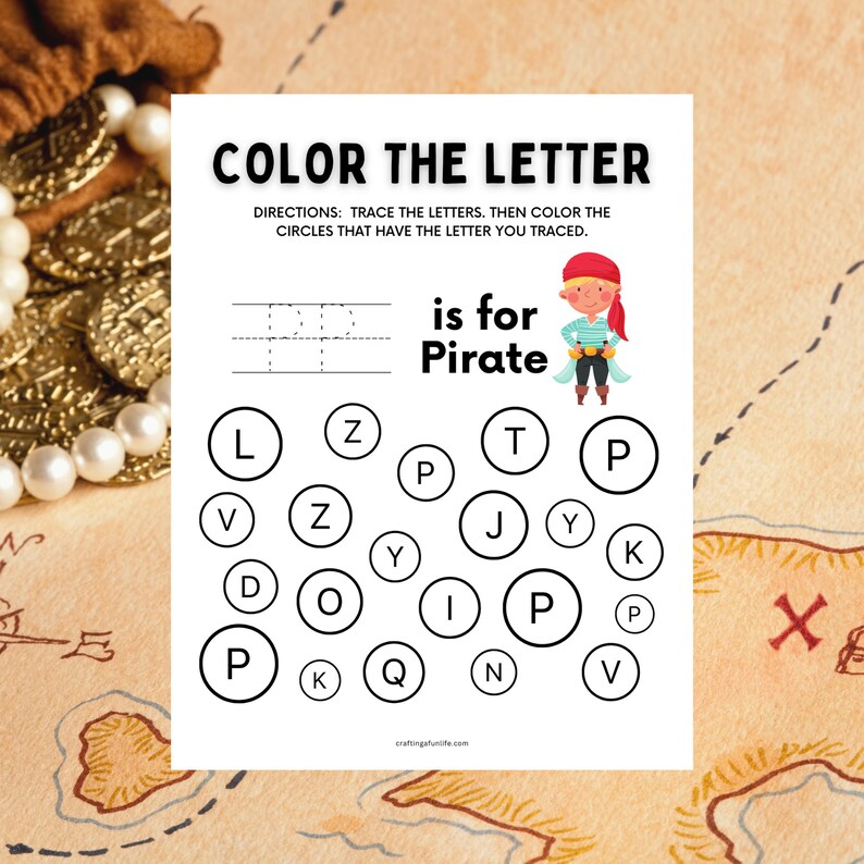 Pirate Activity Bundle for Kids, Pirate Themed Worksheets, Printable ...