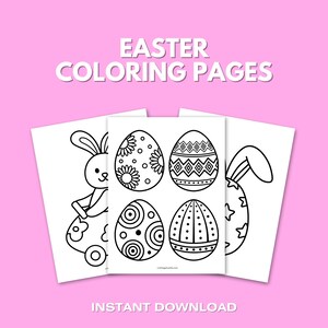 Easter Activity Bundle for Kids, Kid Games, Easter Coloring Pages, I ...