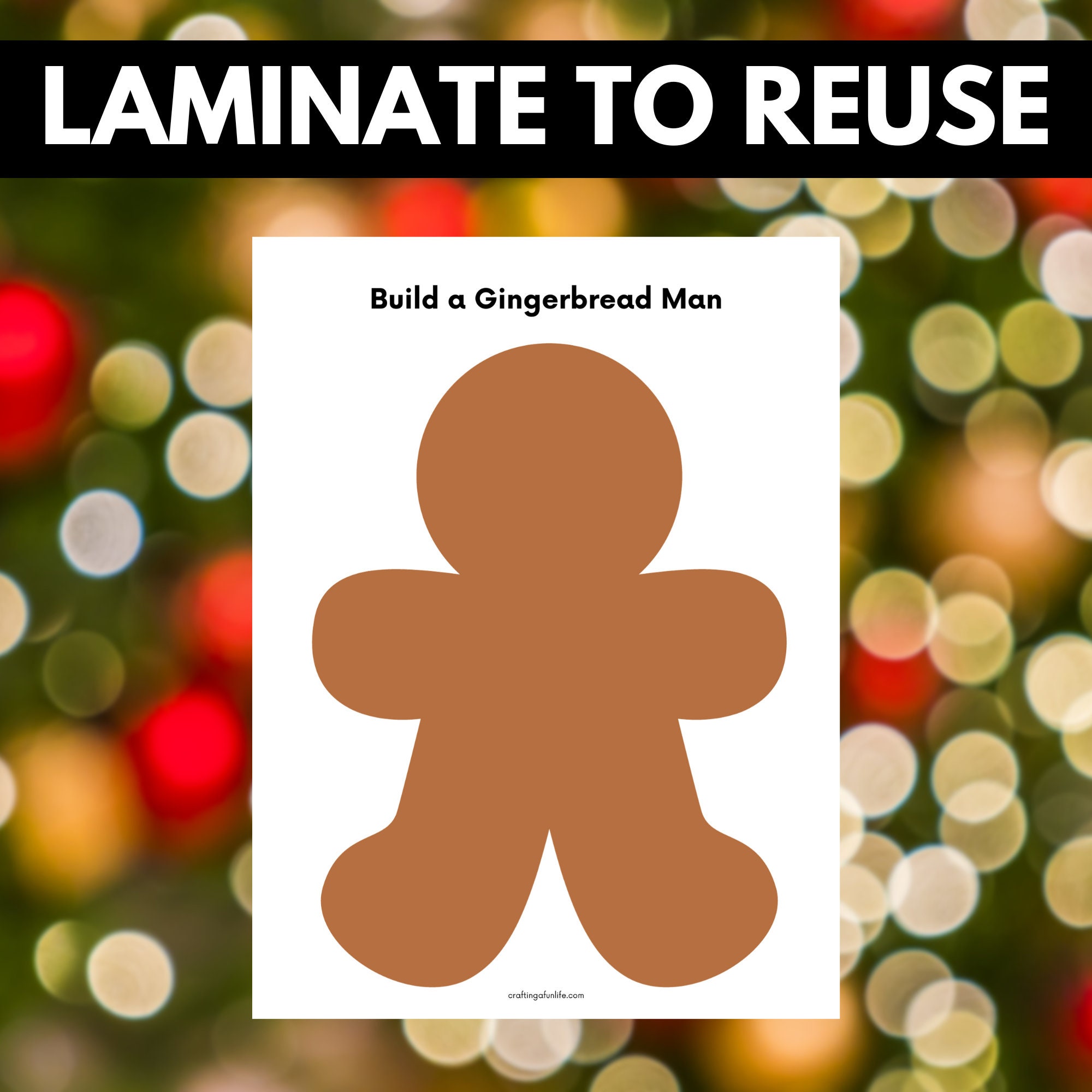 Build a Gingerbread Man, Christmas Activity, Busy Book Printable ...