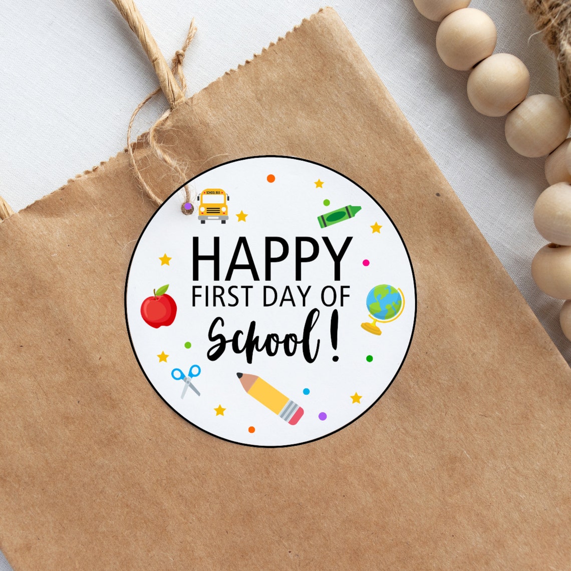 First Day of School Gift Tags, Gift Tags for Teachers, Gift Tags for ...
