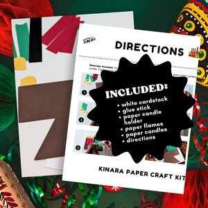 Kinara Paper Craft Kit, Kwanzaa Kids Activity - Etsy
