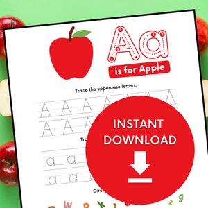 Apple Activity Bundle for Kids: Printable Learning Worksheets (digital ...