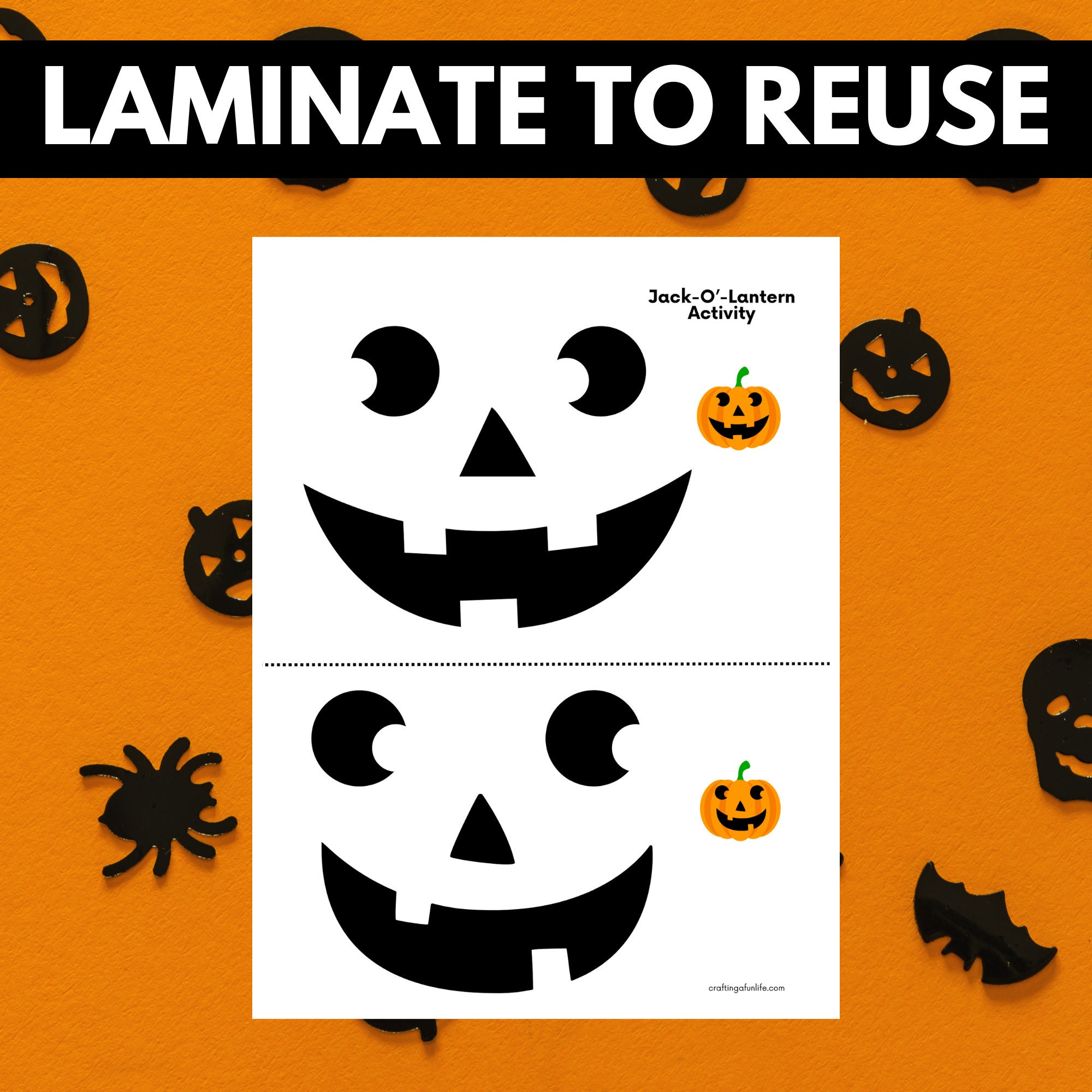 Halloween Jack-o'-lantern Activity, Pumpkin Printable, Printable ...