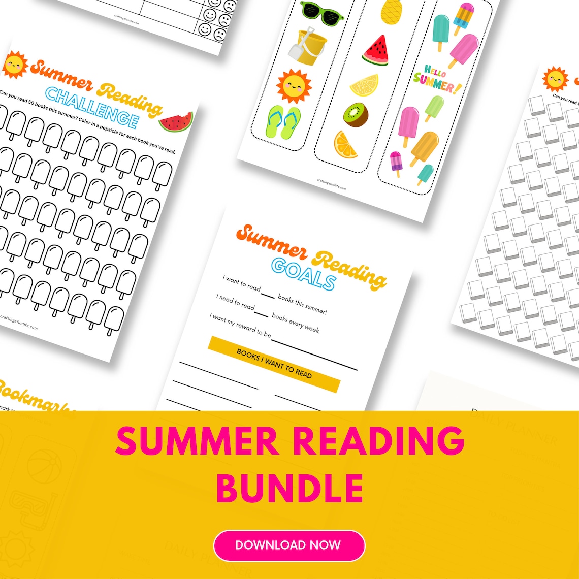 Summer Reading Bundle for Kids, Reading Printable Activities, Reading ...