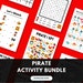 Pirate Activity Bundle for Kids, Pirate Themed Worksheets, Printable ...