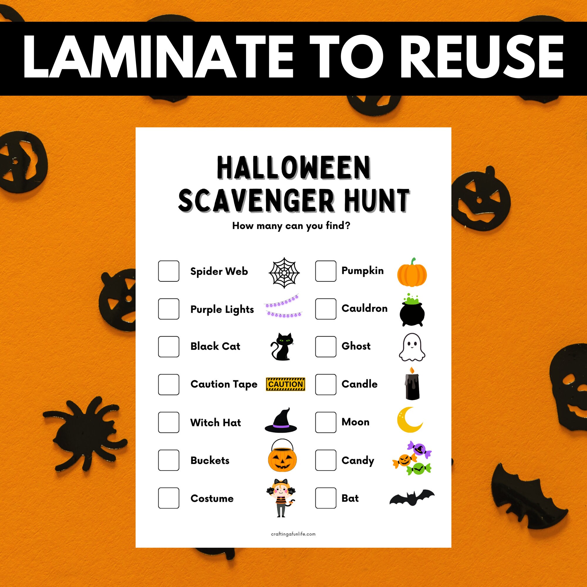 Halloween Scavenger Hunt for Kids: Printable Party Game (PDF) - Etsy