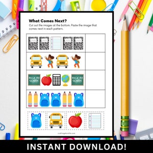 Back to School Math Activity Bundle for Kids, Printable Preschool ...