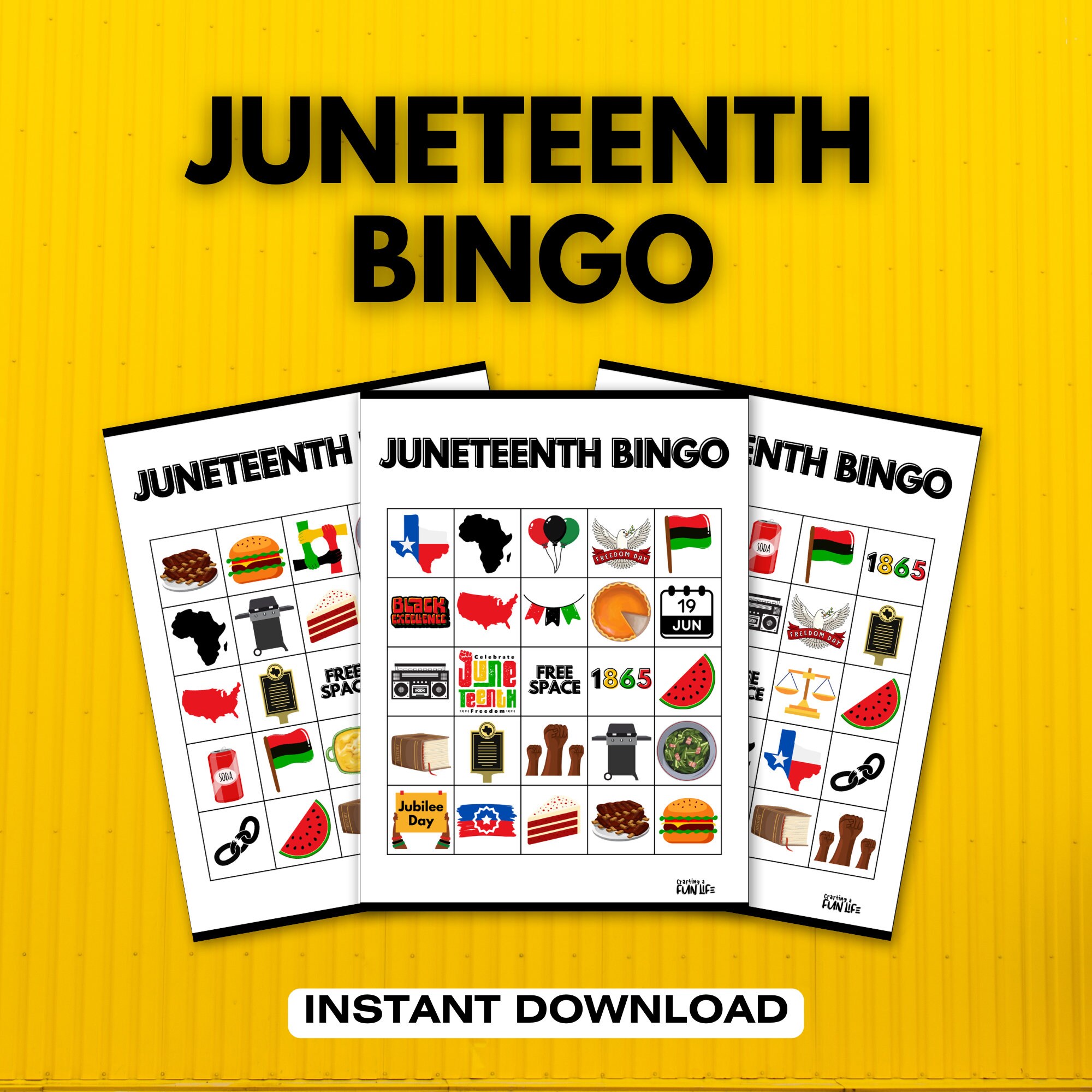 Juneteenth Bingo Game: Printable Party Activity (digital Download) - Etsy