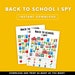 Back to School I Spy Activity for Kids, Back to School Printable, First ...