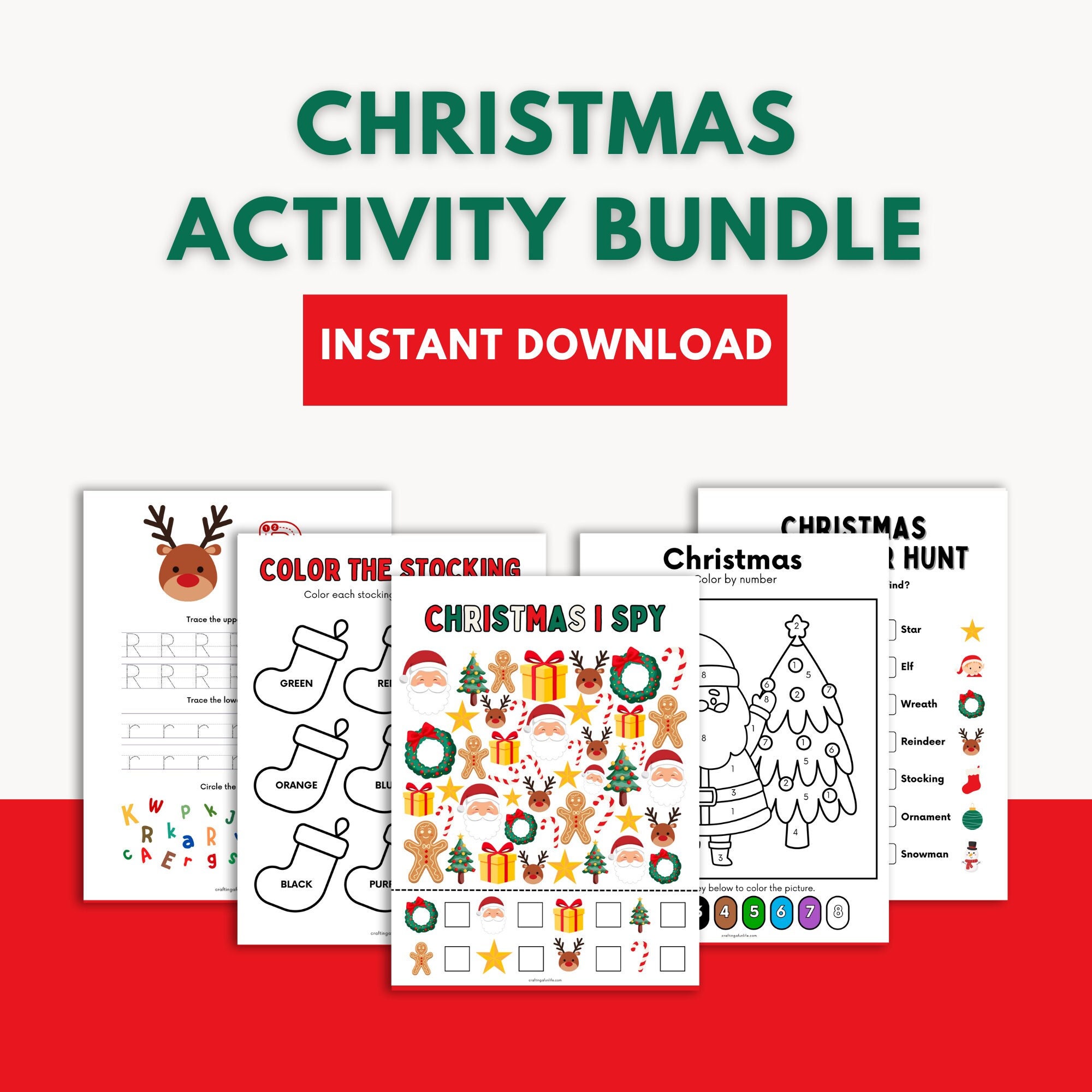 Christmas Activity for Kids, Preschool, Holiday Games, Christmas ...