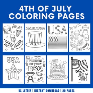 4th of July Activity Bundle for Kids, 4th of July Games, Independence ...