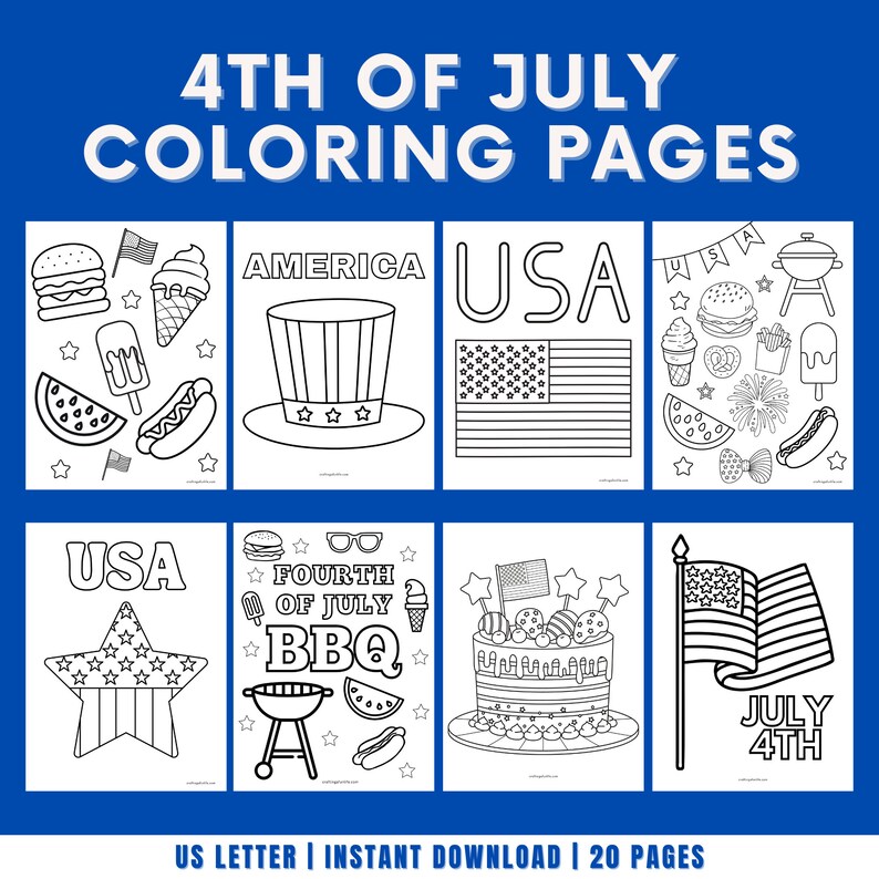 4th of July Activity Bundle for Kids, 4th of July Games, Independence ...