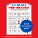 4th of July Find the Guest Bingo Game: Independence Day Party (PDF) - Etsy