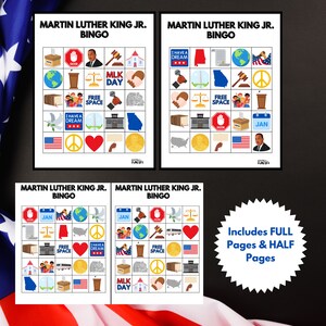Martin Luther King Jr. Day Bingo Game: Printable MLK Activity (digital ...