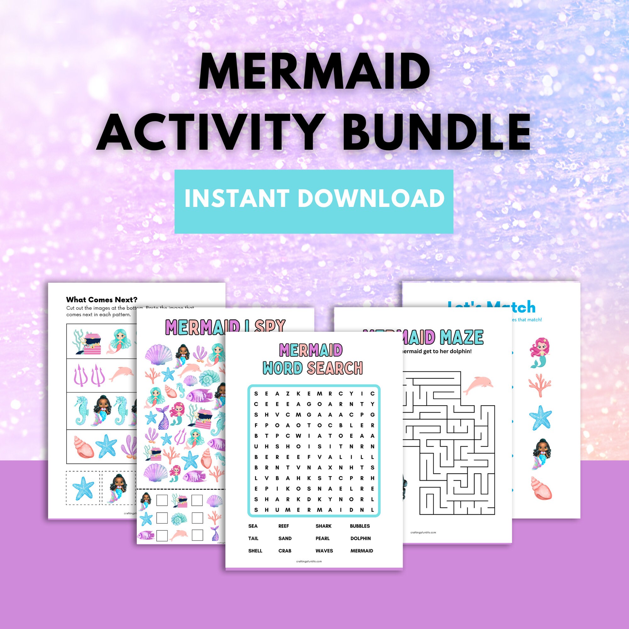 Mermaid Activity Bundle For Kids Summer Activity Sheets Etsy mermaid-activity-bundle-for-kids-summer-activity-sheets-etsy