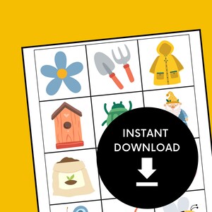 Spring Memory Match Game for Kids, Printable Spring Games, Classroom ...