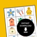 Spring Memory Match Game for Kids, Printable Spring Games, Classroom ...