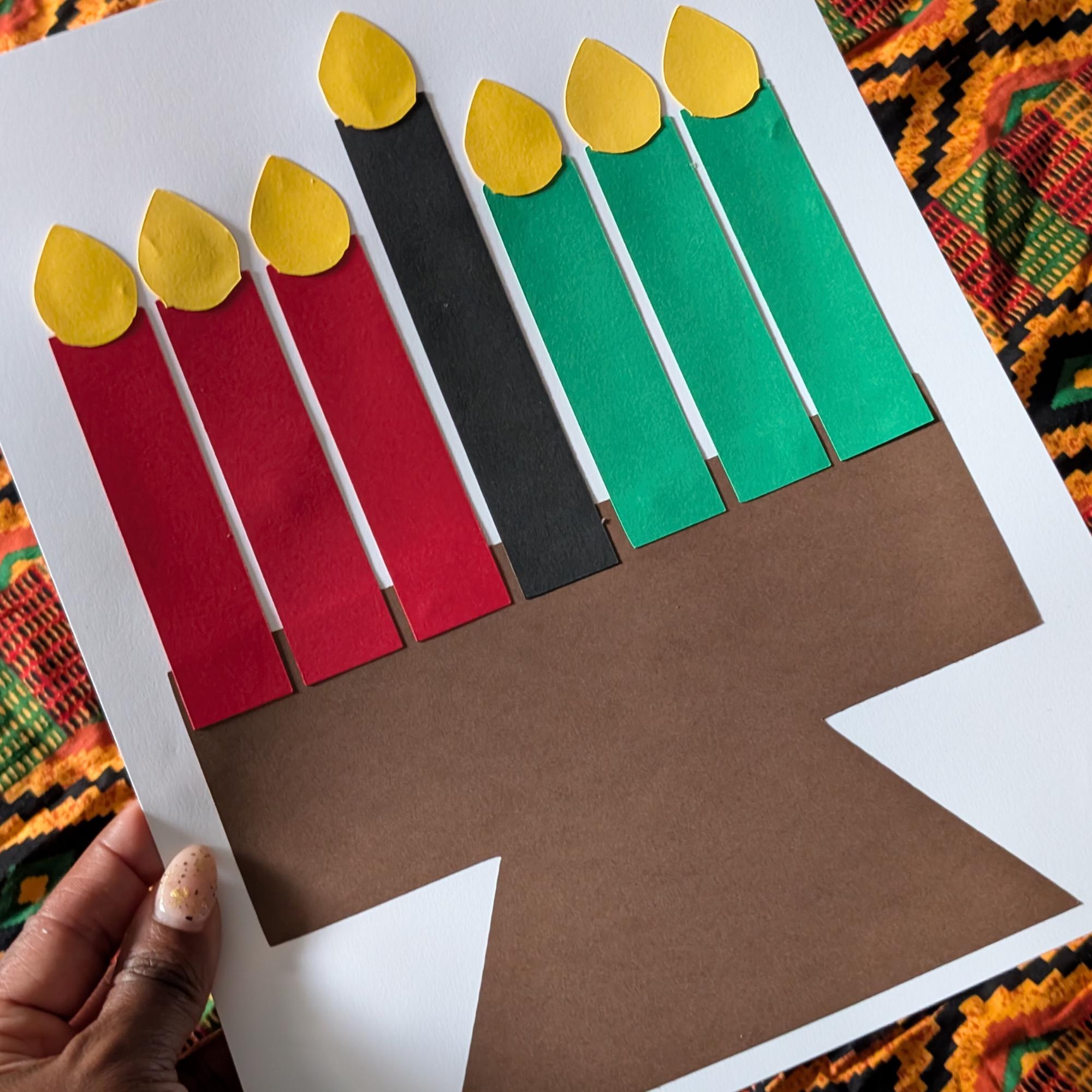Kinara Paper Craft Kit, Kwanzaa Kids Activity - Etsy