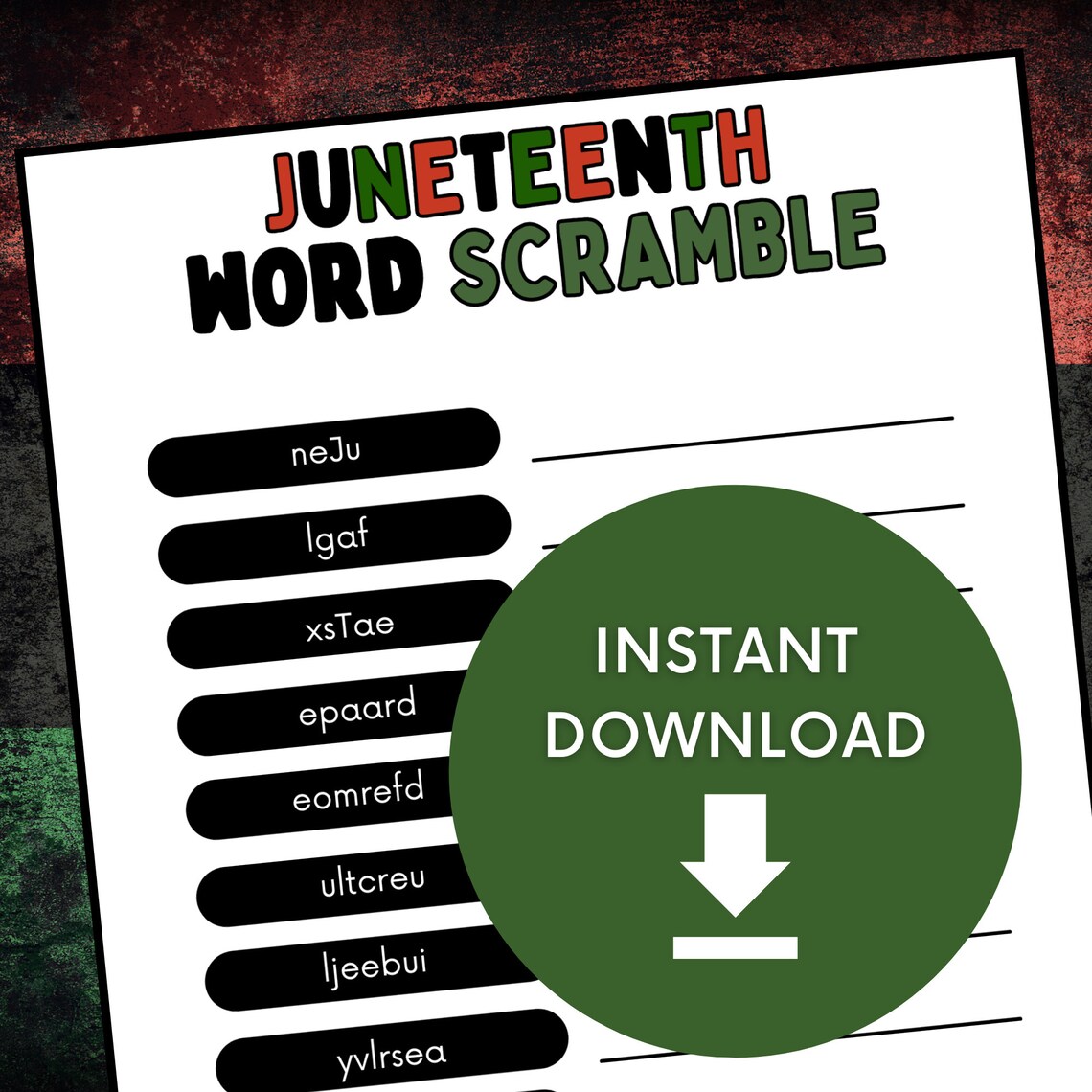 Juneteenth Activities, Kids Juneteenth Games, Juneteenth Activity ...