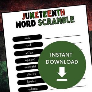 Juneteenth Activities, Kids Juneteenth Games, Juneteenth Activity ...