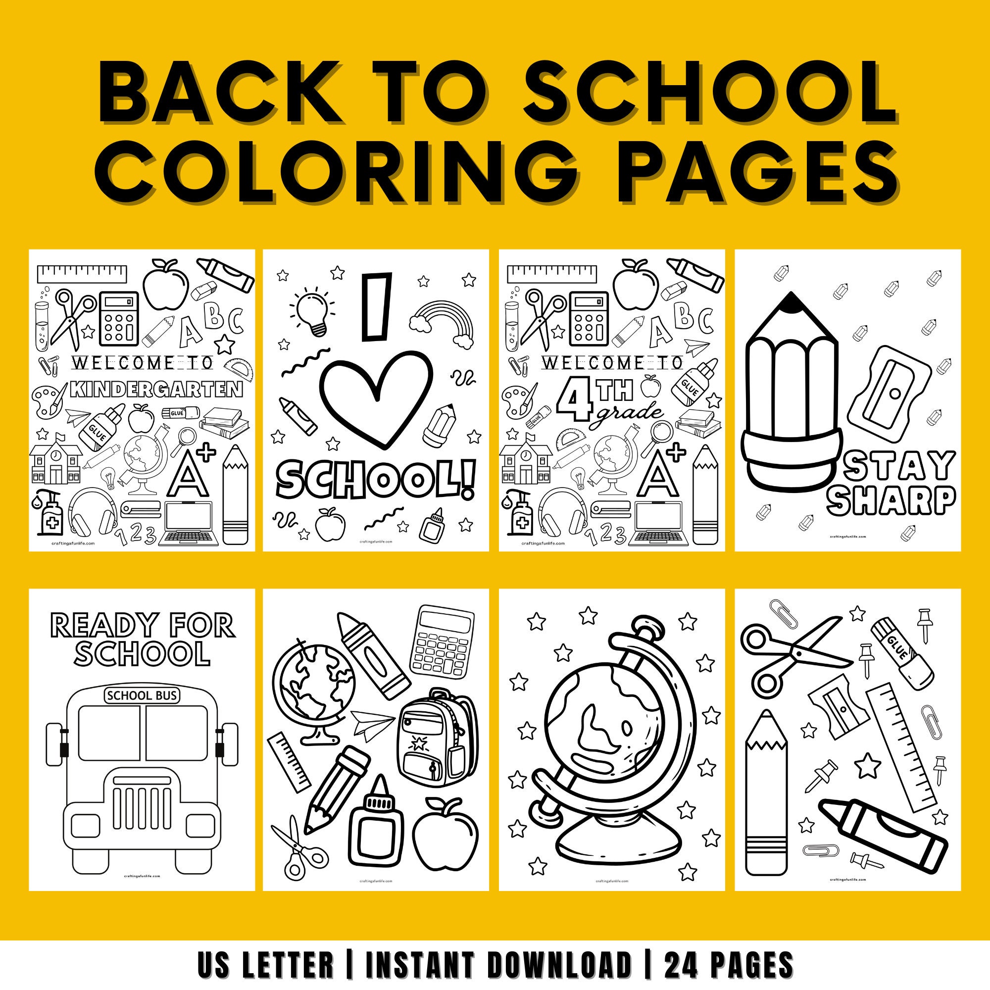 Back to School Activity Bundle: 76 Pages of Printable Games (digital ...