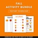 Fall Activity Bundle for Kids, Fall Activities, Autumn Activity Sheet ...
