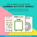 Summer Activity Bundle for Kids, Summer Activities for Kids, Printable ...