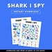 Shark I Spy Game, Shark Games for Kids, Shark Party Games, Shark Party ...