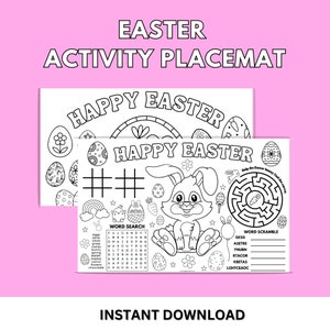 Easter Activity Bundle for Kids, Kid Games, Easter Coloring Pages, I ...