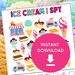 Ice Cream I Spy Activity for Kids, Look and Find Activities, Summer ...