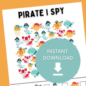 Pirate I Spy Game, Pirate Games Kids, Pirate Party Games, Pirate Party ...