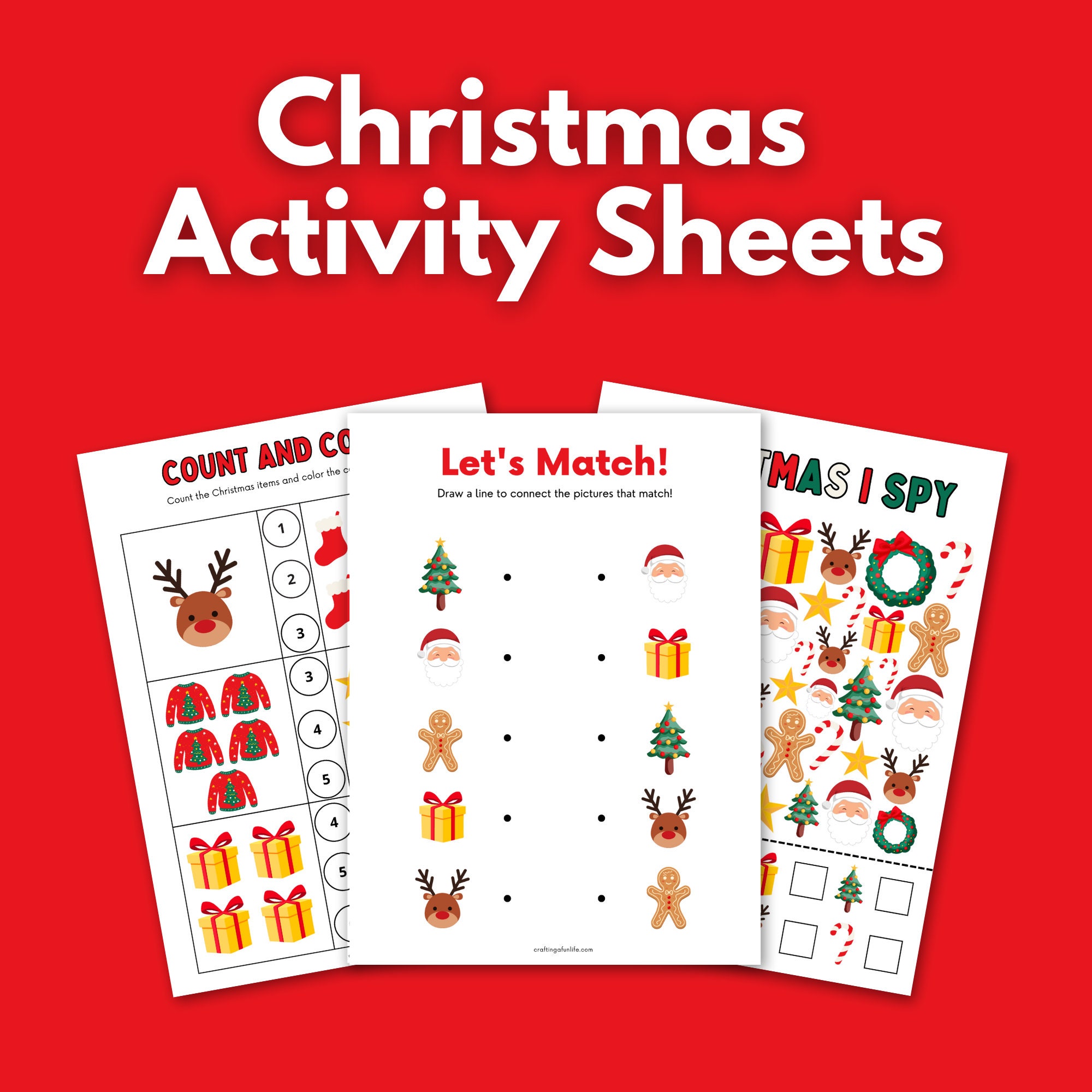 Christmas Activity for Kids, Preschool, Holiday Games, Christmas ...