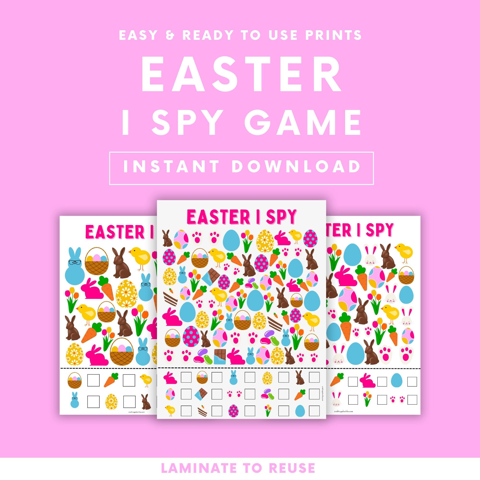 Easter I Spy Game for Kids, Printable Easter Game, Kids' Easter ...