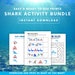 Shark Activity Bundle for Kids, Summer Activities for Kids, Printable ...