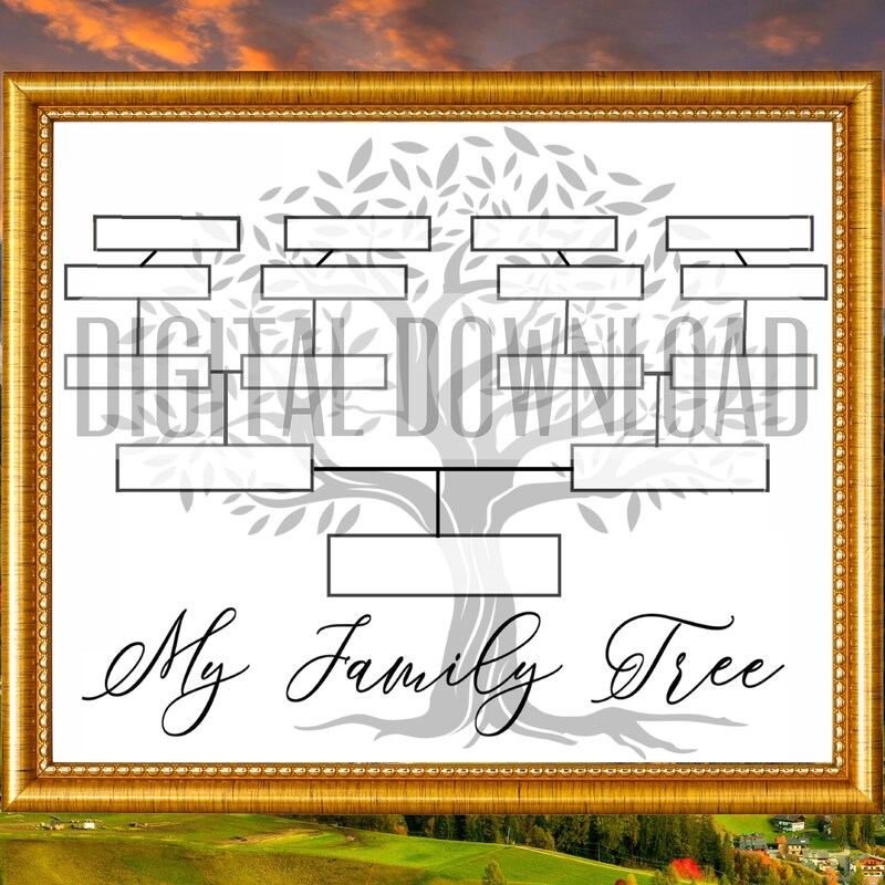 Printable Family Tree - Etsy