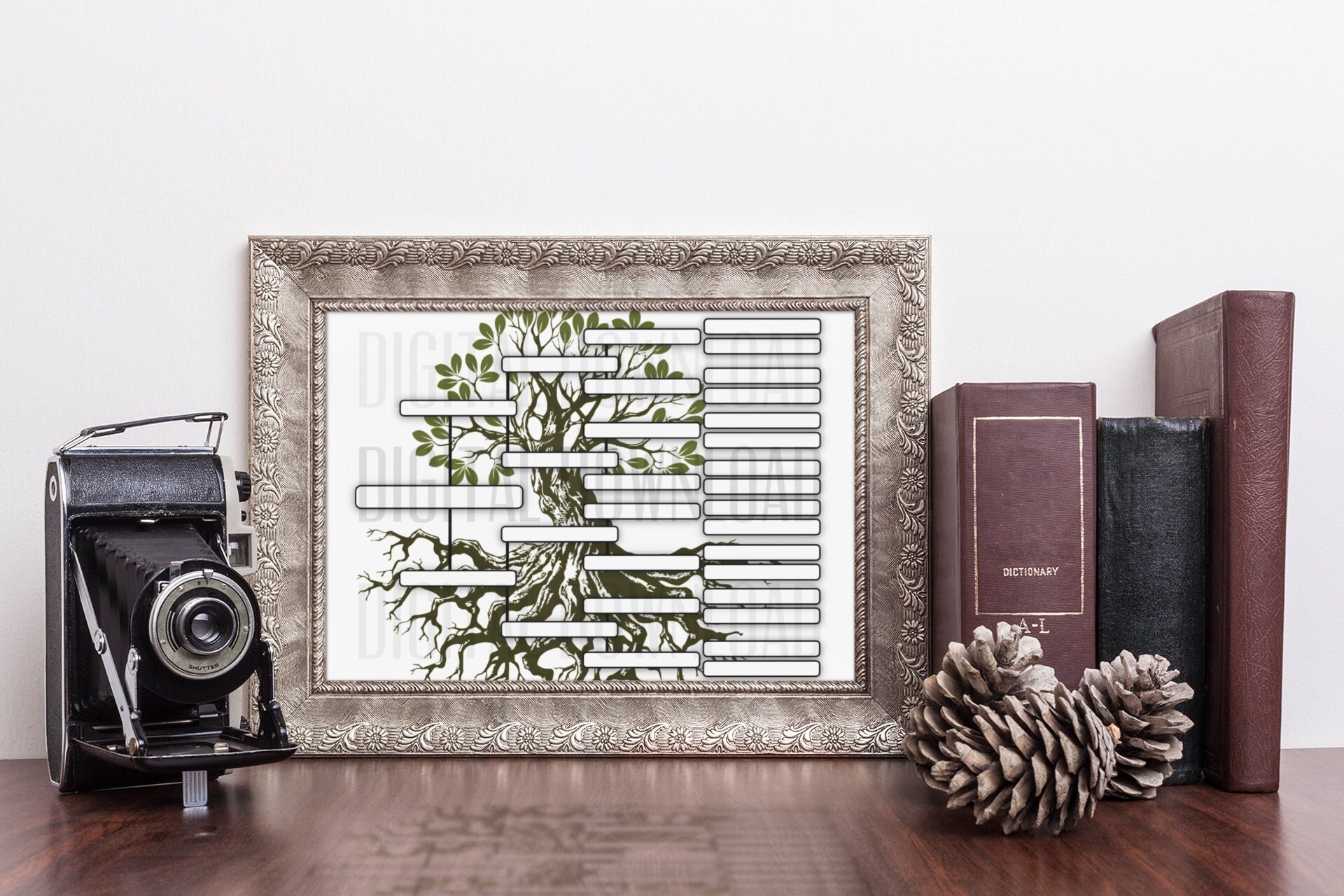 Family Tree Chart 5 Generation Pedigree | Blank Pedigree Chart PDF ...