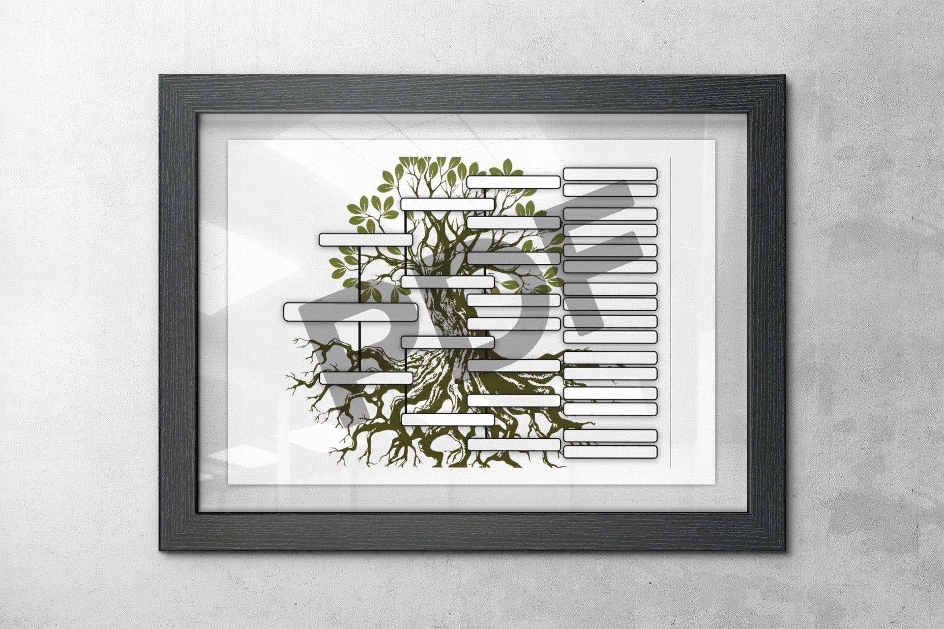 Family Tree Chart 5 Generation Pedigree | Blank Pedigree Chart PDF ...