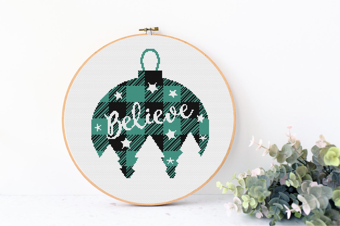 Christmas Ornament Cross Stitch Pattern PDF Christmas Tree - Etsy