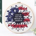 Firework Cross Stitch Pattern PDF, 4th of July Embroidery Pattern ...
