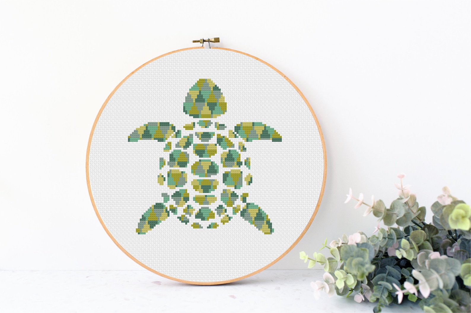 Turtle Cross Stitch Pattern PDF Animal Cute Turtle Lover - Etsy