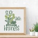 Stick With Kindness Cross Stitch Pattern PDF, Cactus Embroidery Pattern ...