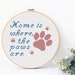 Paws Cross Stitch Pattern PDF, Modern Cross Stitch, Cat Paws, Dog Paws ...