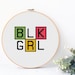 Black History Cross Stitch Pattern PDF, Black Girl Cross Stitch ...